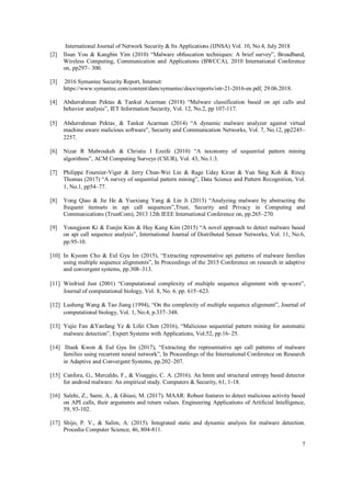 MINING PATTERNS OF SEQUENTIAL MALICIOUS APIS TO DETECT MALWARE | PDF | Operating Systems ...