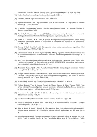 MINING PATTERNS OF SEQUENTIAL MALICIOUS APIS TO DETECT MALWARE | PDF