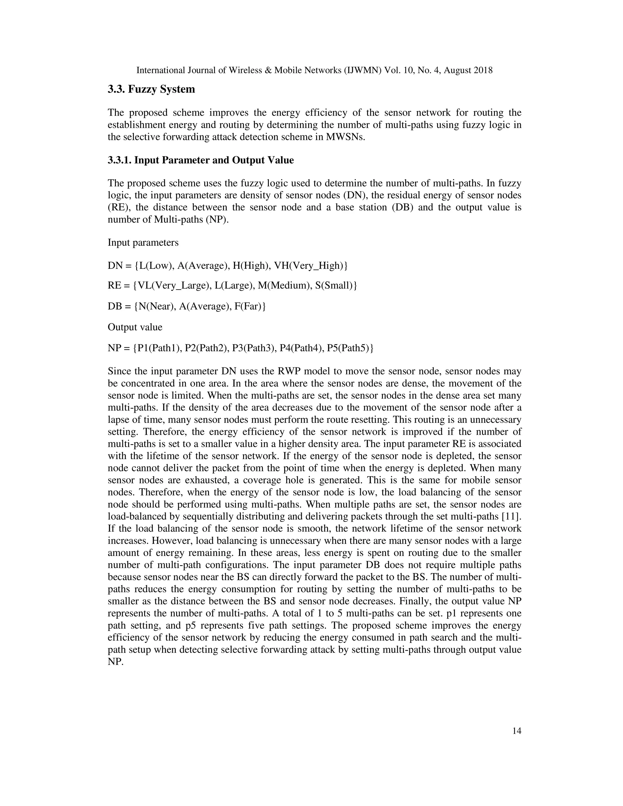 A MULTI-PATH ROUTING DETERMINATION METHOD FOR IMPROVING THE ENERGY ...