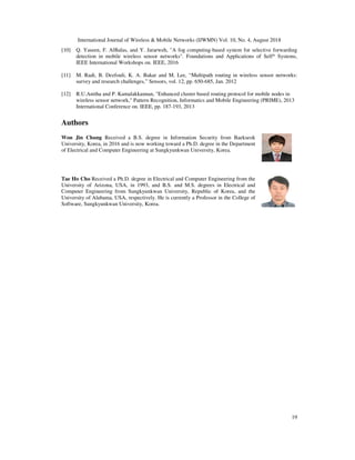 A MULTI-PATH ROUTING DETERMINATION METHOD FOR IMPROVING THE ENERGY EFFICIENCY IN SELECTIVE ...