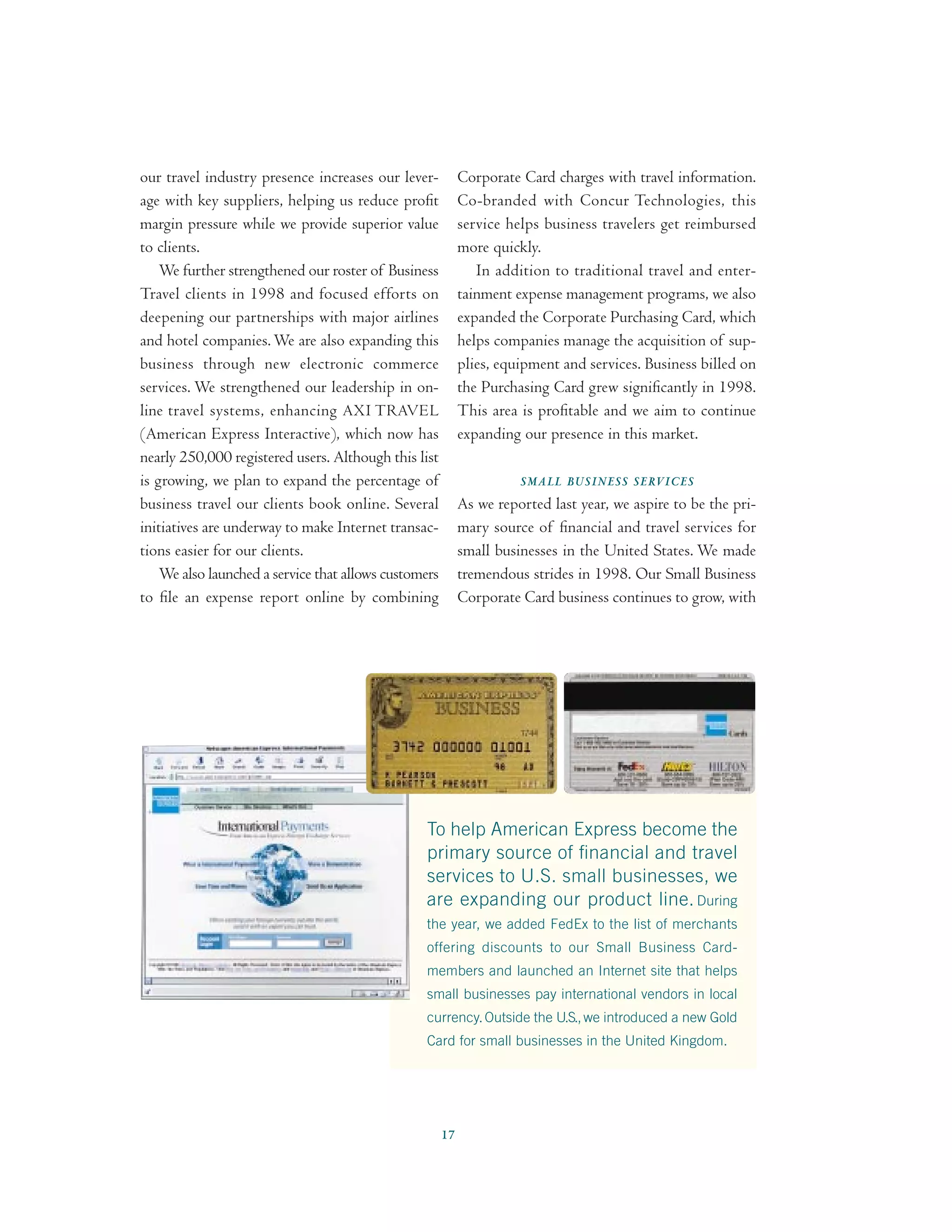 american express Annual Reports 1998 | PDF