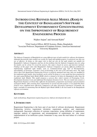 Introducing Refined Agile Model (RAM) in the Context of Bangladesh'S ...