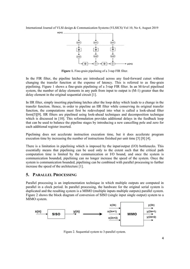 Design And Implementation Of Combined Pipelining And Parallel Processing Architecture For Fir