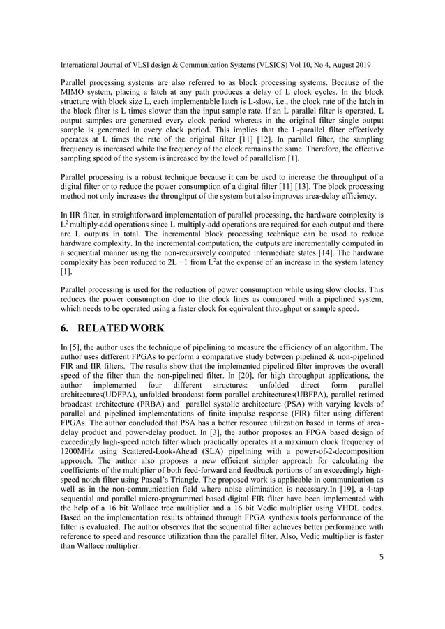 Design And Implementation Of Combined Pipelining And Parallel Processing Architecture For Fir