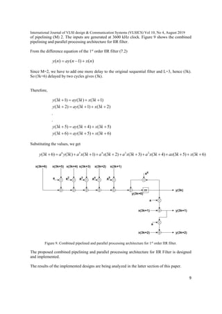DESIGN AND IMPLEMENTATION OF COMBINED PIPELINING AND PARALLEL PROCESSING ARCHITECTURE FOR FIR ...