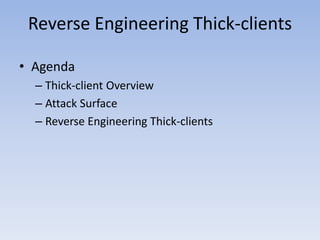 Reverse_Engineering_Thick-clients | PPT