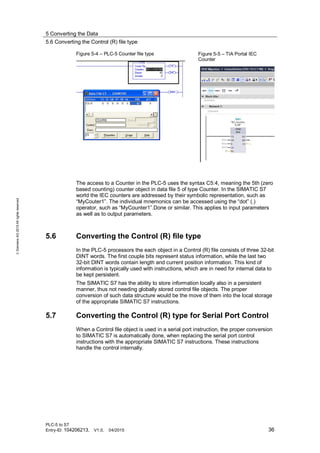 Rockwell Automation PLC-5 to SIMATIC S7 Application | PDF