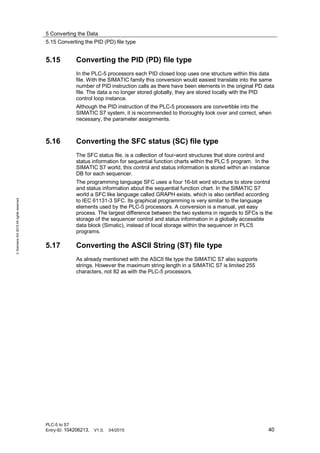 Rockwell Automation PLC-5 to SIMATIC S7 Application | PDF