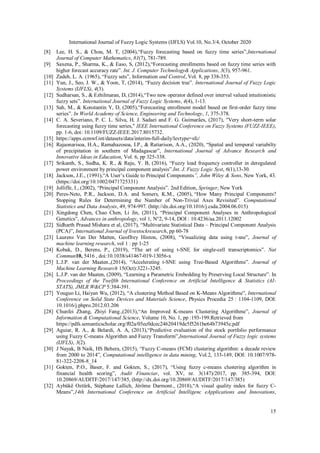 ANNUAL PRECIPITATION IN SOUTHERN OF MADAGASCAR: MODELING USING HIGH ORDER FUZZY TIME SERIES | PDF