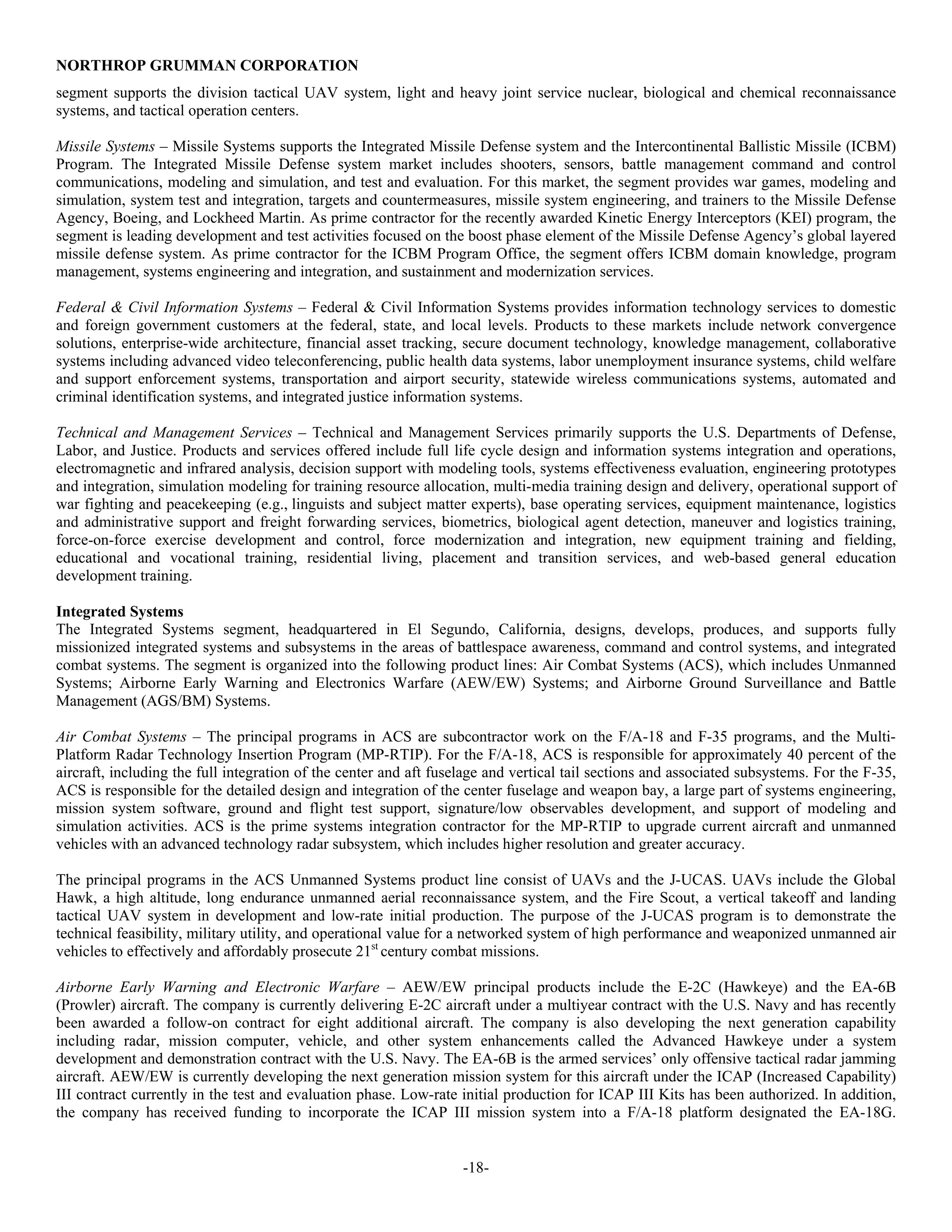 northrop grumman Annual Report 2003 | PDF