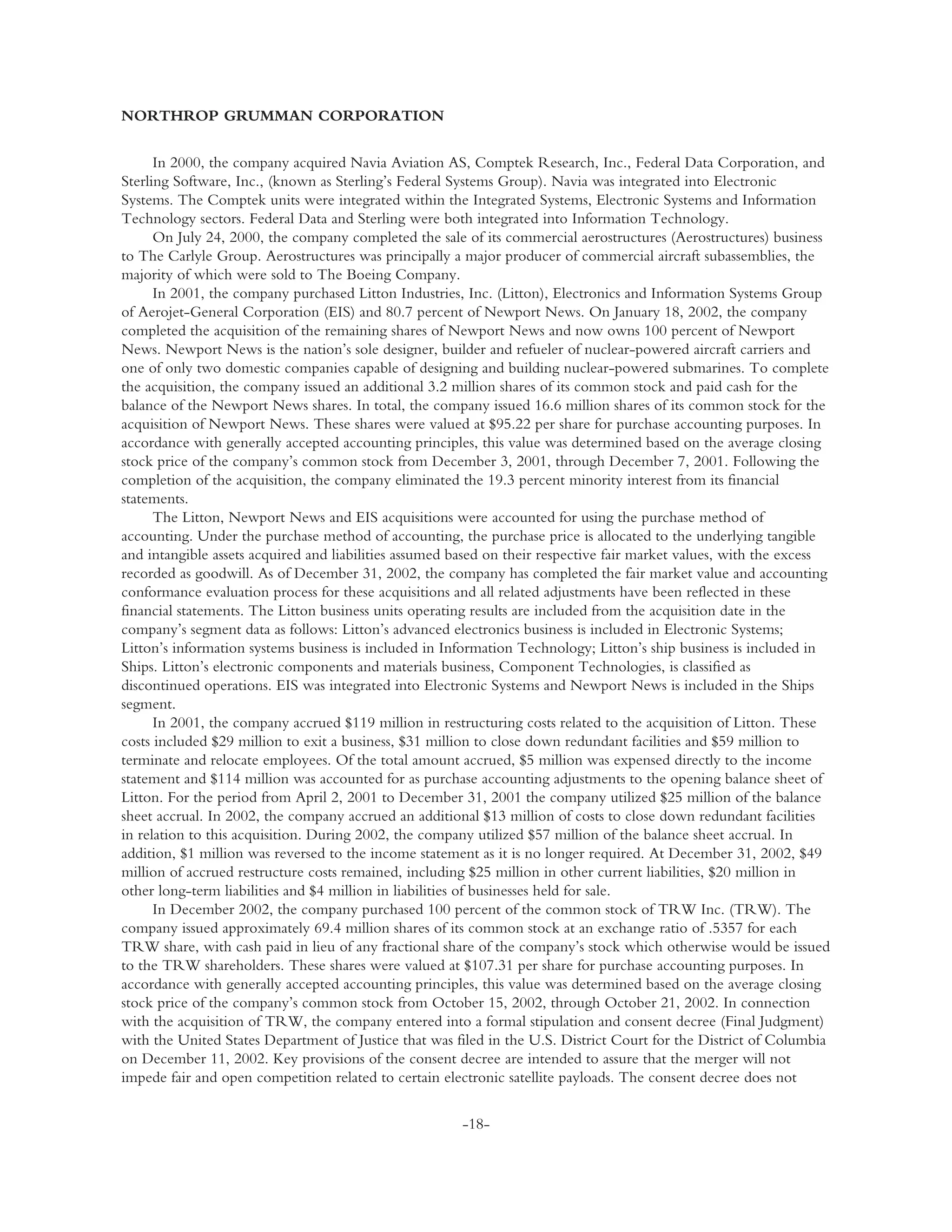 northrop grumman Annual Report 2002 | PDF