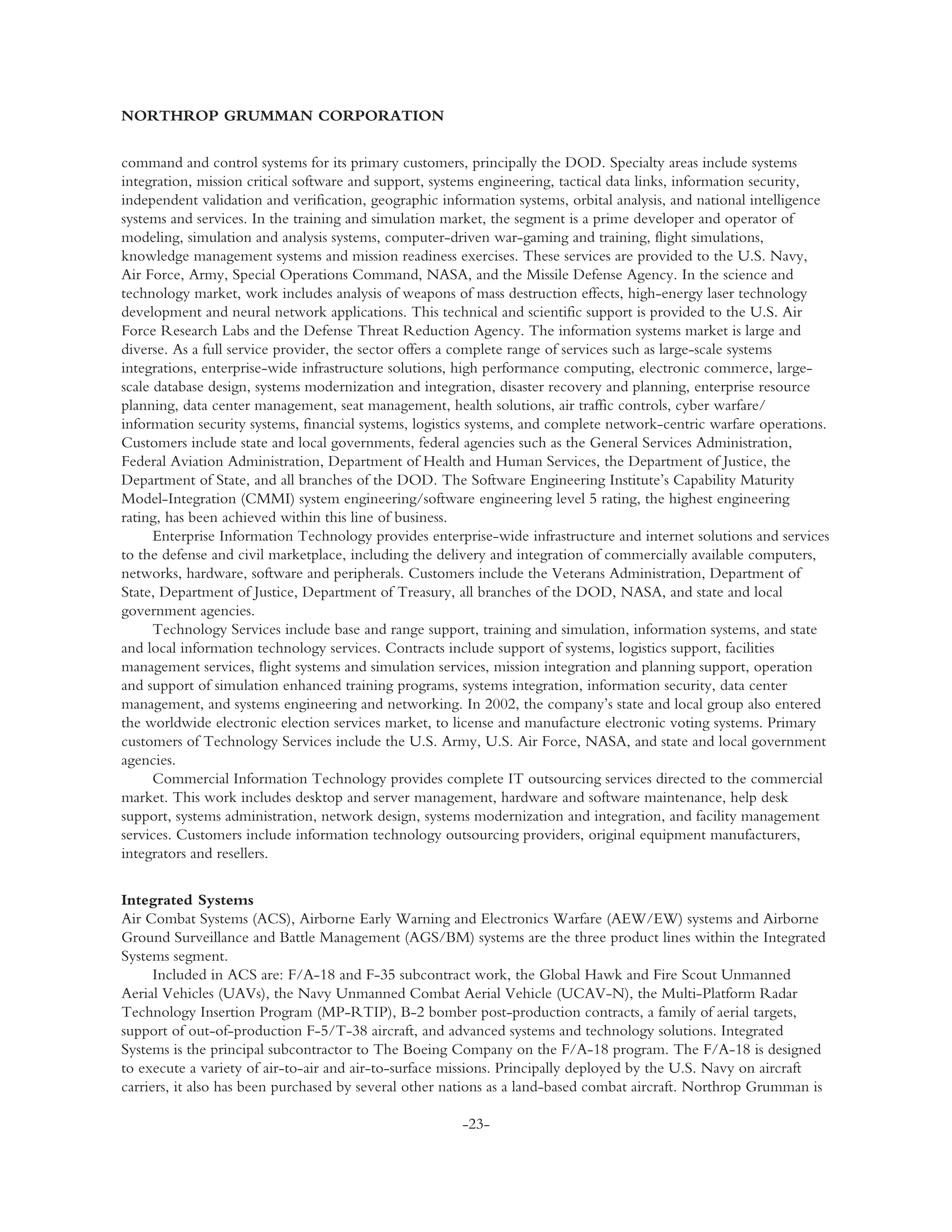 northrop grumman Annual Report 2002 | PDF