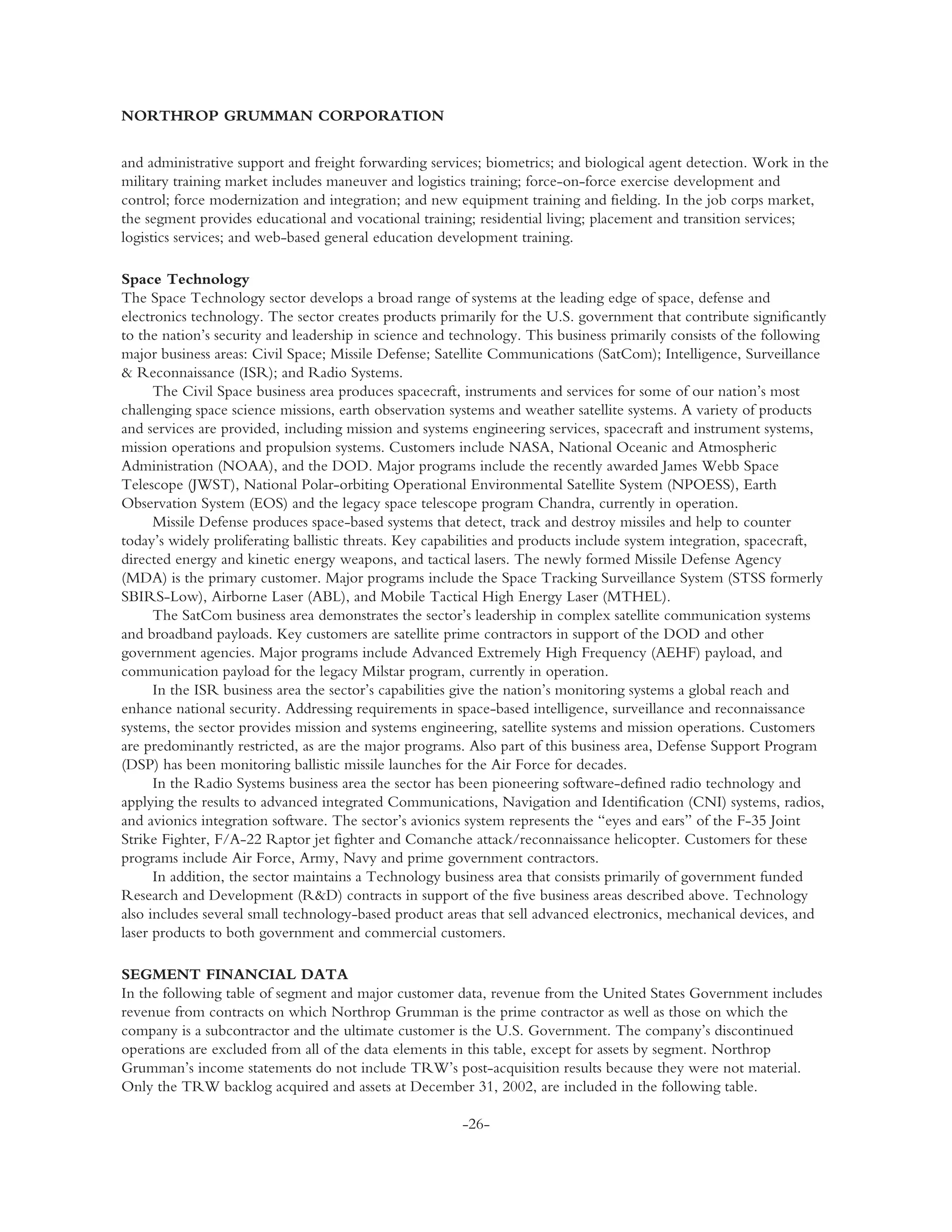 northrop grumman Annual Report 2002 | PDF