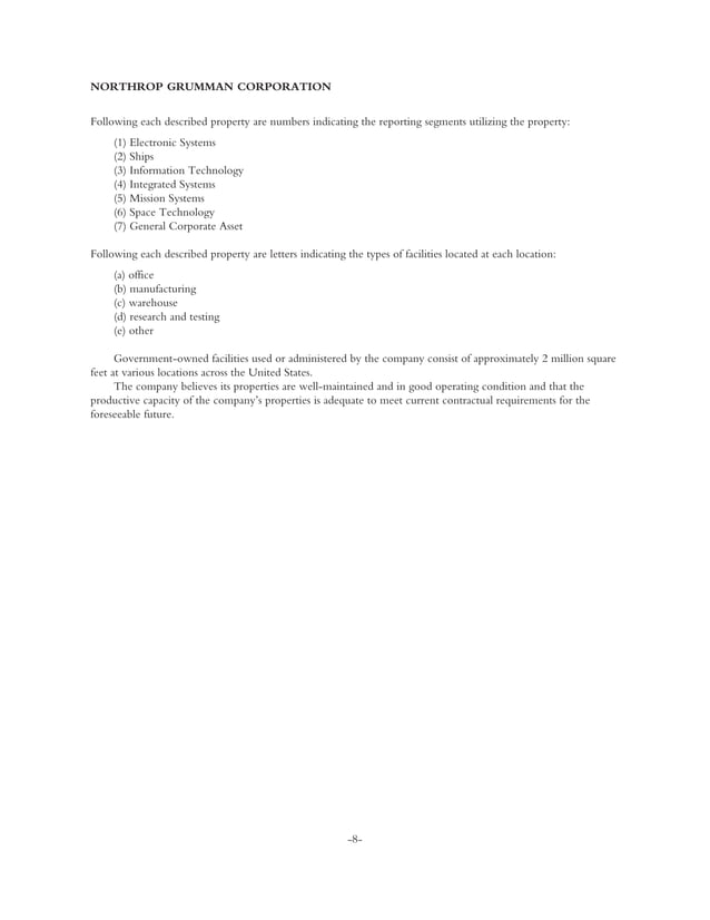 northrop grumman Annual Report 2002 | PDF