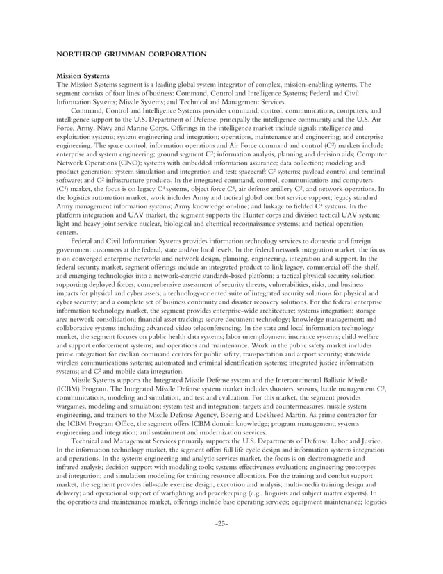 northrop grumman Annual Report 2002 | PDF