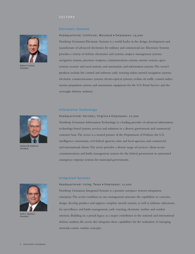 northrop grumman Annual Report 2001 | PDF