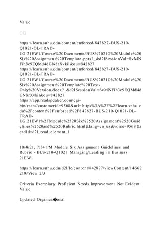 10421, 754 PM Module Six Assignment Guidelines and Rubric - | PDF