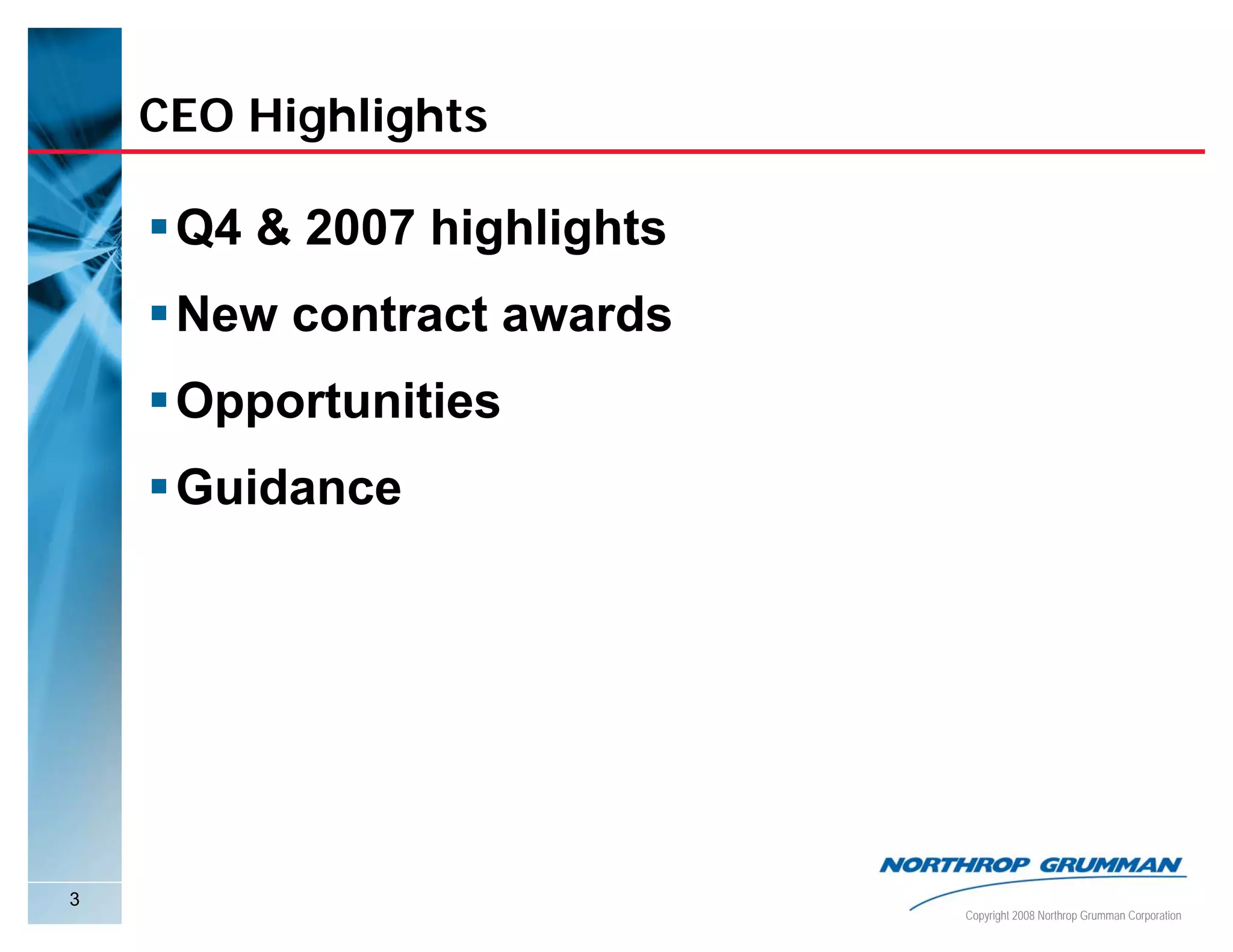 northrop grumman Slide Presentation 2007 4th | PDF