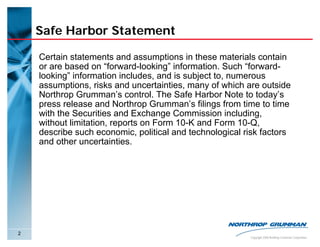 northrop grumman Slide Presentation 2007 4th | PDF