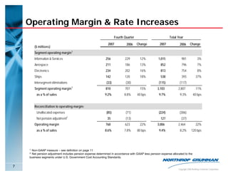 northrop grumman Slide Presentation 2007 4th | PDF | Business ...