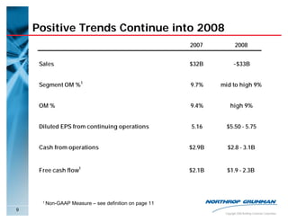 northrop grumman Slide Presentation 2007 4th | PDF