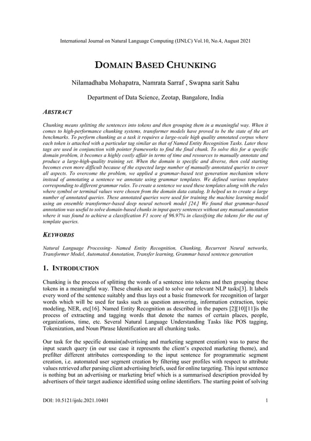 Domain Based Chunking Pdf
