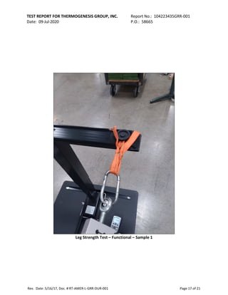 iMovR ZipDesk ANSI/BIFMA X5.5 Test Report | PDF