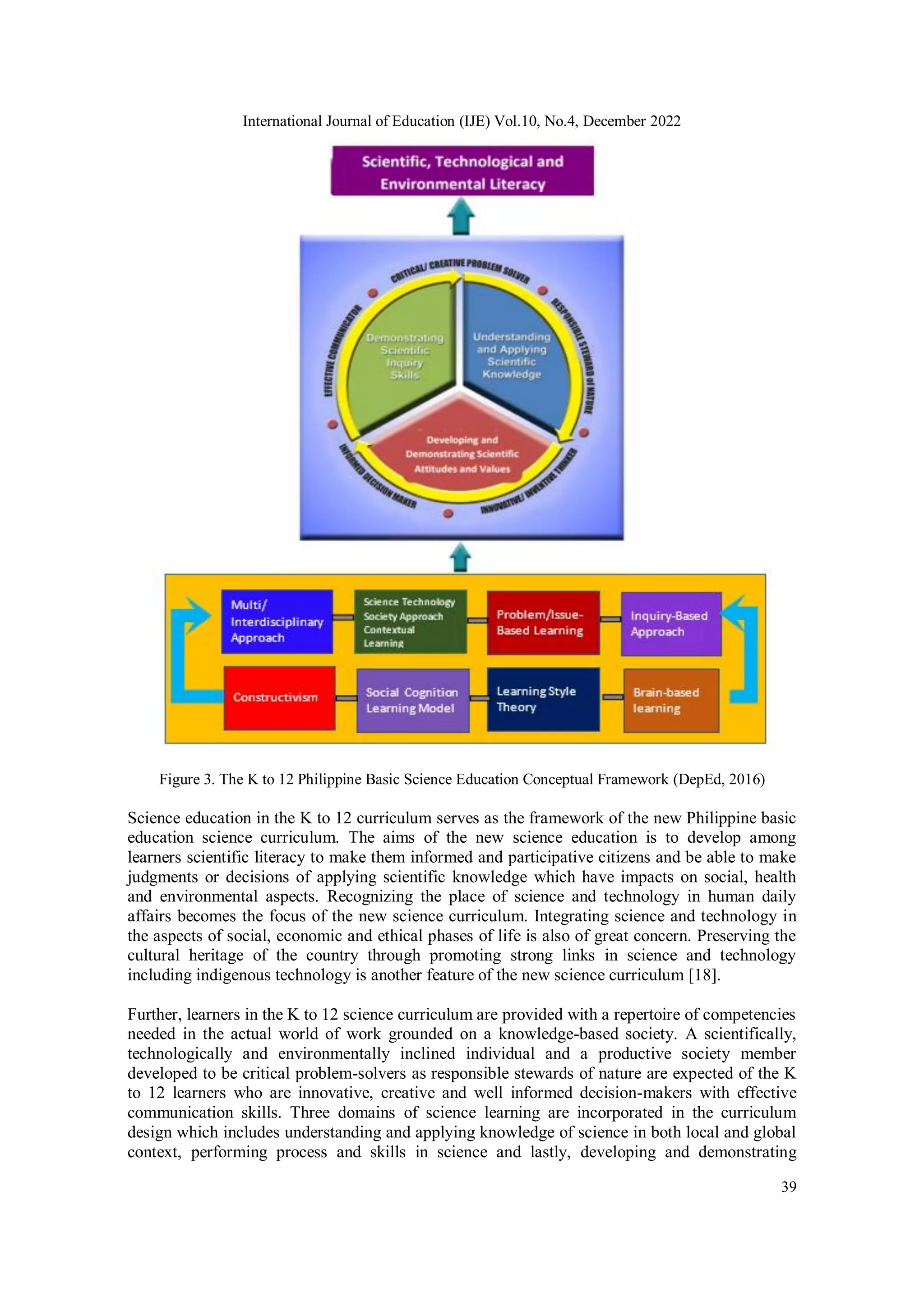 SPIRAL PROGRESSION APPROACH IN THE K TO 12 SCIENCE CURRICULUM: A ...