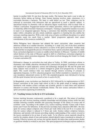 SPIRAL PROGRESSION APPROACH IN THE K TO 12 SCIENCE CURRICULUM: A ...