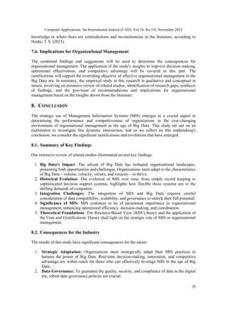 STRATEGIC UTILIZATION OF MANAGEMENT INFORMATION SYSTEMS FOR EFFICIENT ...