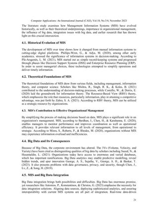 STRATEGIC UTILIZATION OF MANAGEMENT INFORMATION SYSTEMS FOR EFFICIENT ...