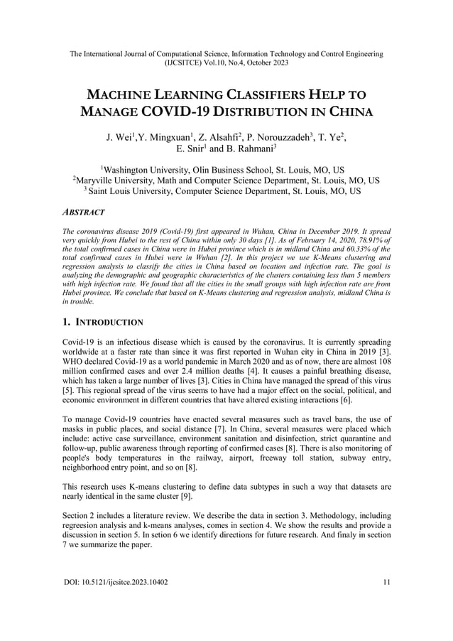 The International Journal of Computational Science, Information ...