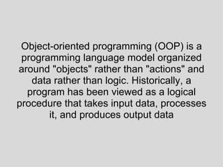 OOP_1_TEG | PPT | Programming Languages | Computing