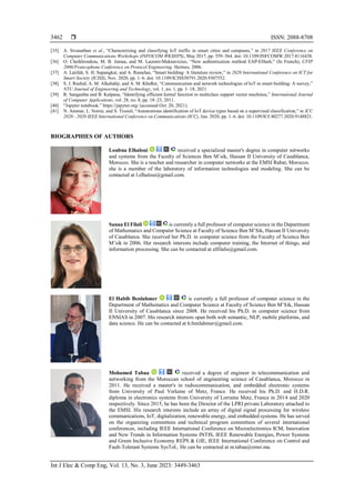 Machine learning for internet of things classification using network traffic parameters | PDF