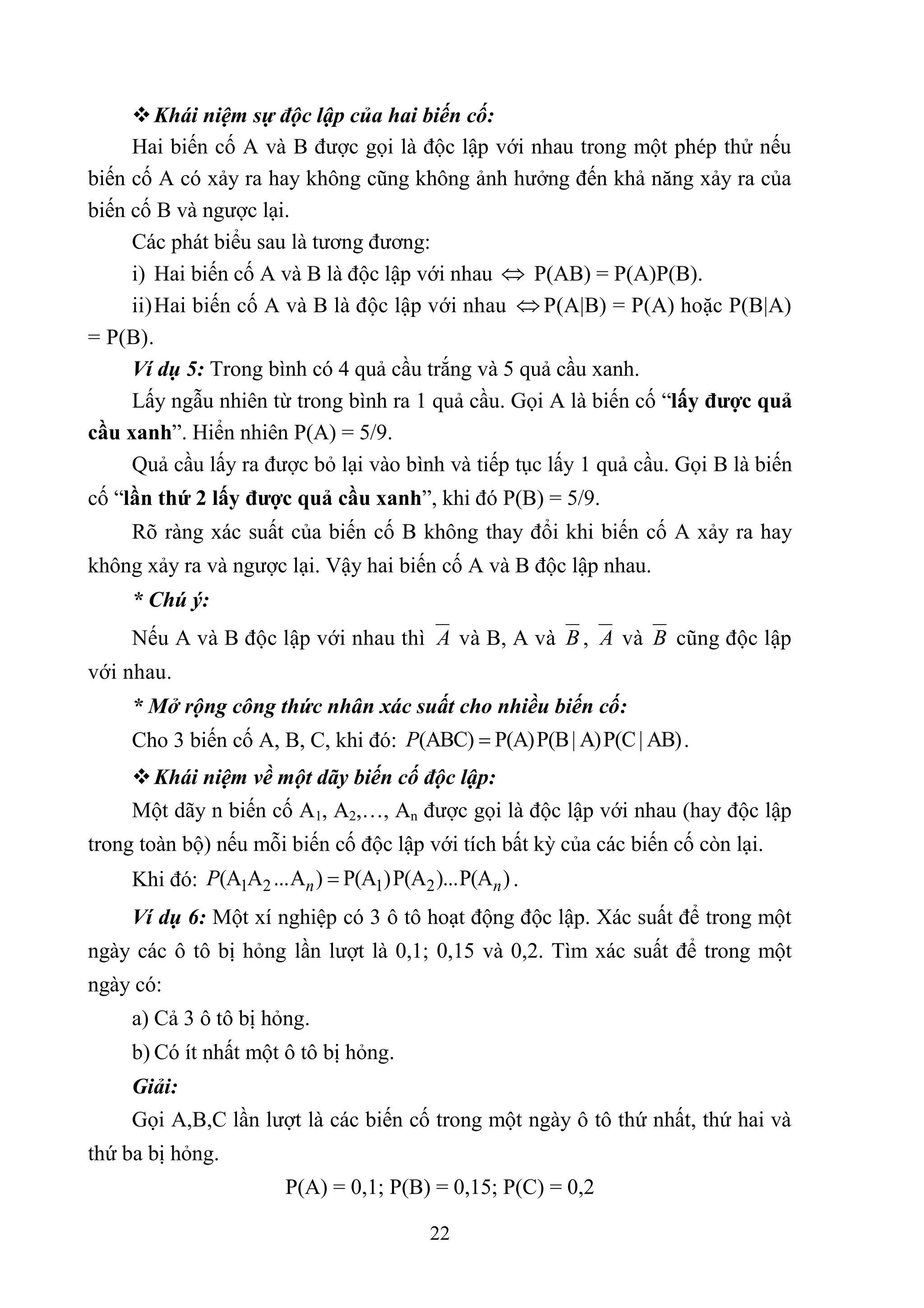 BÀI GIẢNG XÁC SUẤT THỐNG KÊ - TS. PHẠM QUANG KHOÁI_10435012092019 | PDF