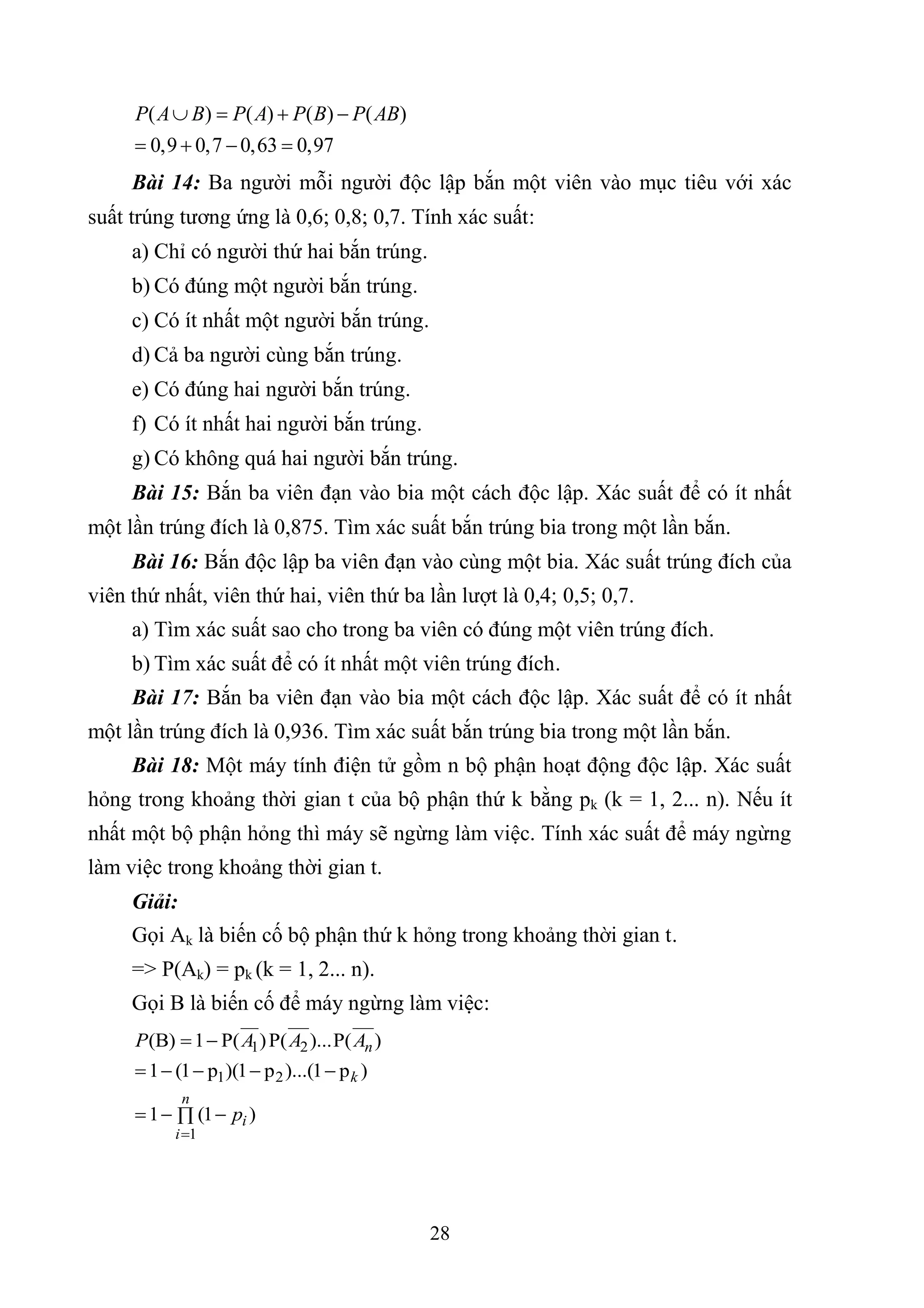 BÀI GIẢNG XÁC SUẤT THỐNG KÊ - TS. PHẠM QUANG KHOÁI_10435012092019 | PDF