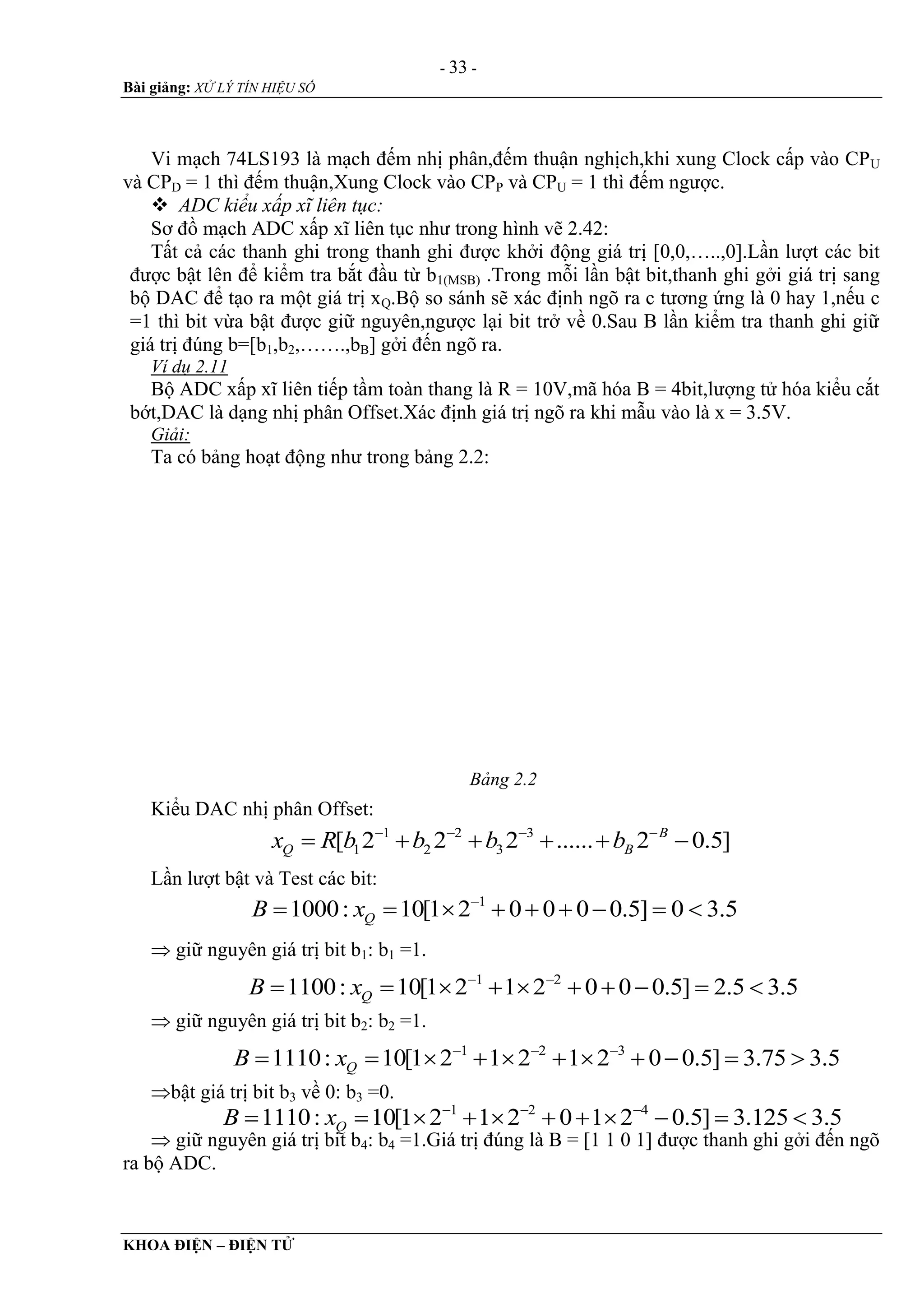Bài giảng XỬ LÝ TÍN HIỆU SỐ_10440012092019 | PDF