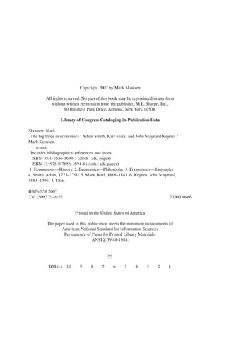 The Big Three In Economics Adam Smith Karl Marx And John Maynard Keynes ...