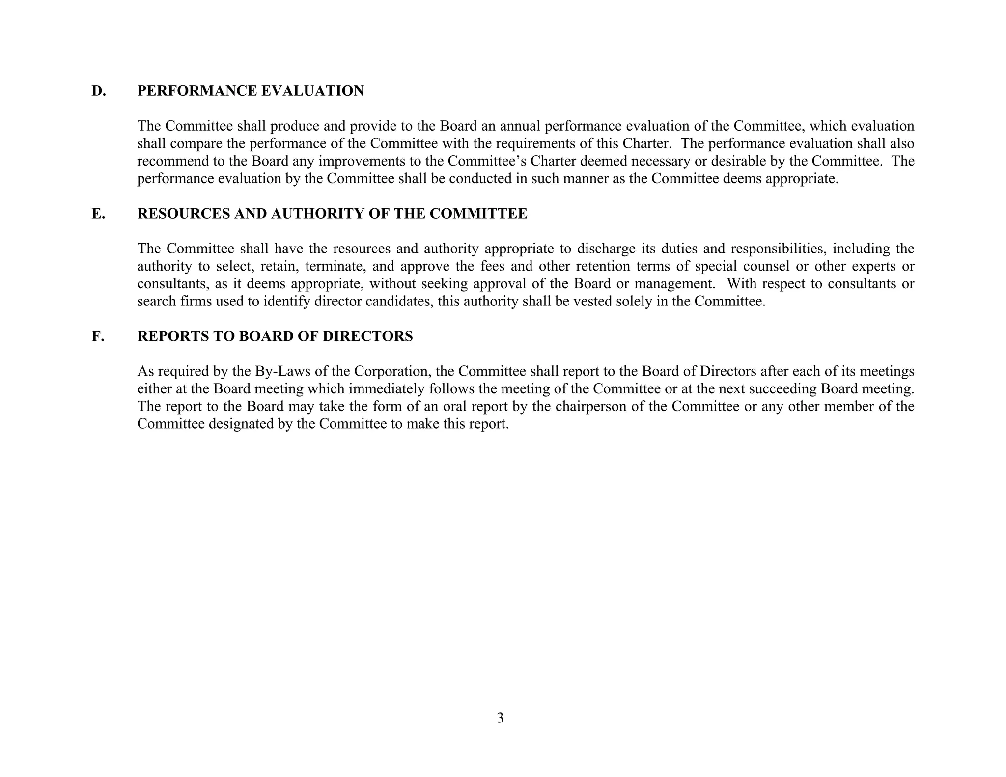 hess Corporate and Nominating Committee | PDF