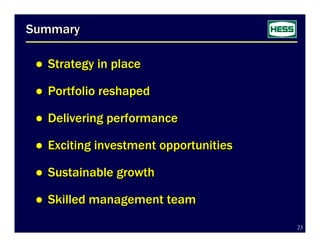 hess UBS Global Oil and Gas Conference Presentation | PDF