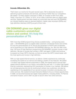 comcast Introduction and Shareholder Letter 2006 | PDF