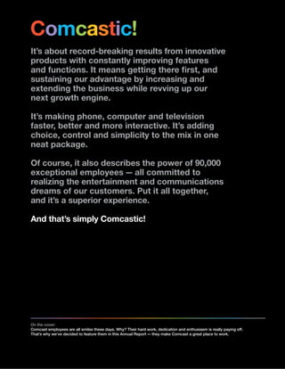 comcast Introduction and Shareholder Letter 2006 | PDF