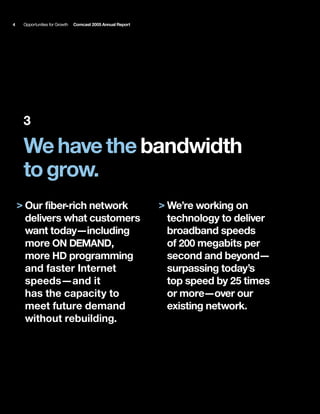 comcast Introduction and Shareholder Letter 2005 | PDF