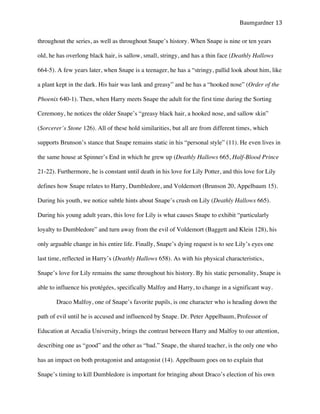 Snape Paper | PDF