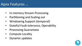 Apex & Geode: In-memory streaming, storage & analytics | PPT