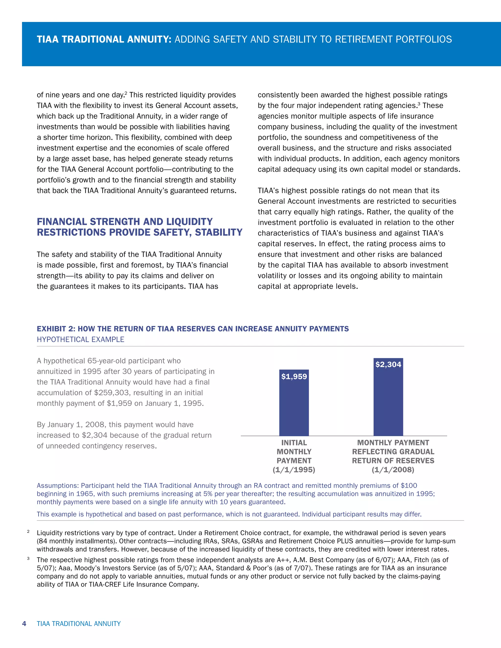 TIAA Traditional Annuity: Adding Safety and Stability to Retirement ...