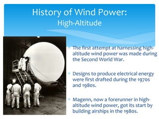 A Look at High-Altitude Wind Power Generation | PPT