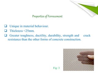flexural behaviour of ferrocement | PPTX