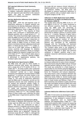A SYSTEMATIC REVIEW ON SELF-REPORTED QUESTIONNAIRES TO ASSESS ...