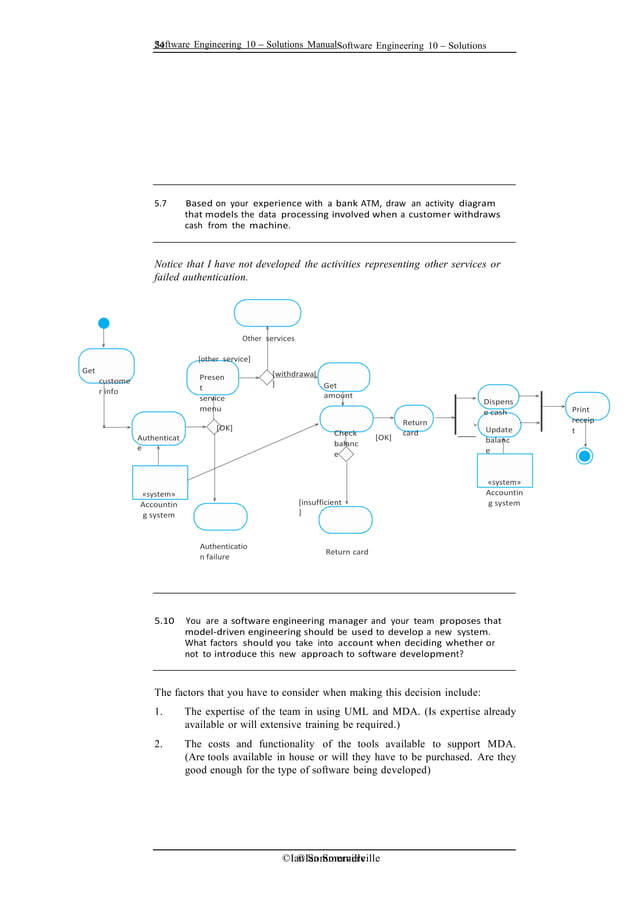 Software Engineering 10th Edition Sommerville Solutions Manual | PDF